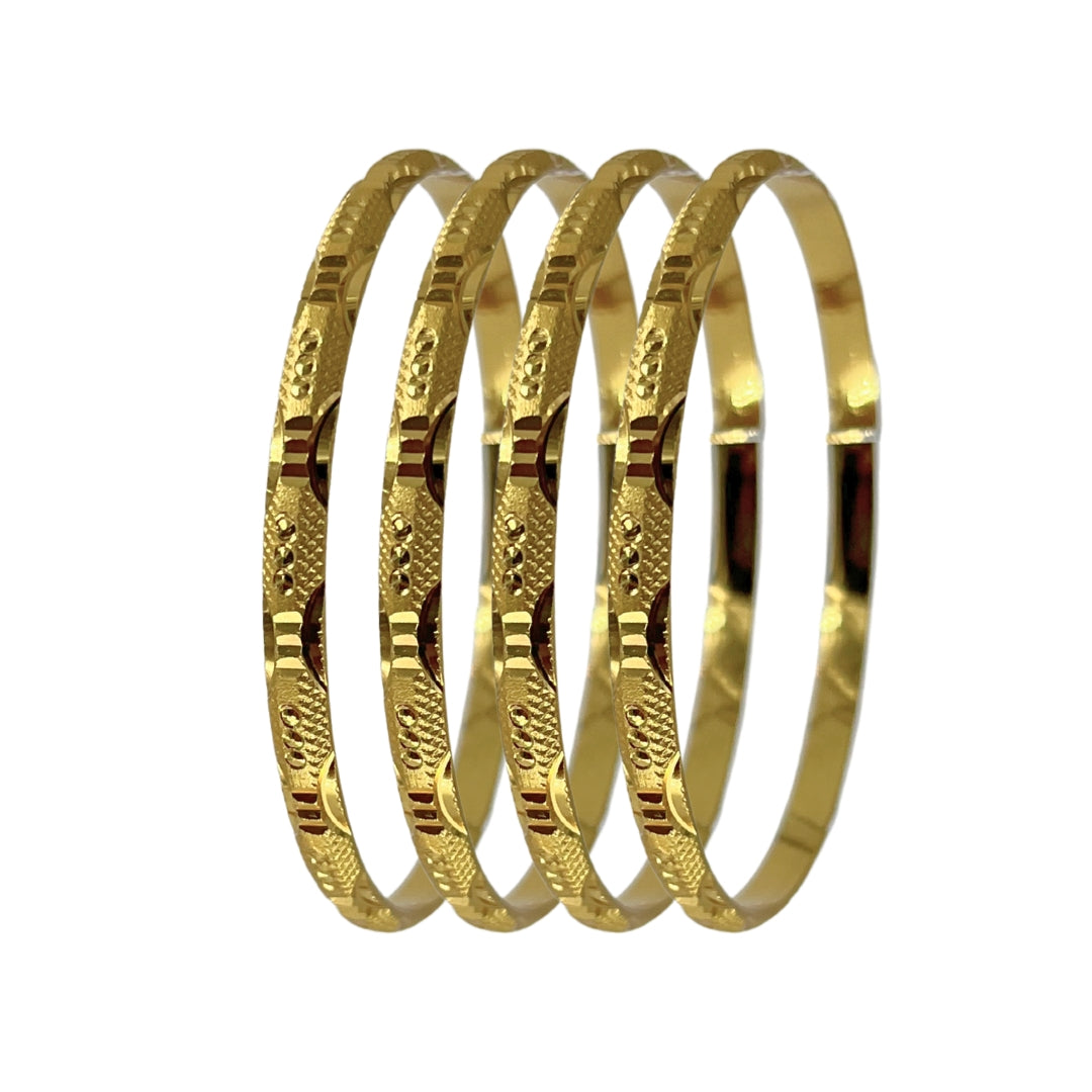 Devika 18kt Gold Plated Bangles – Nira Kalyani