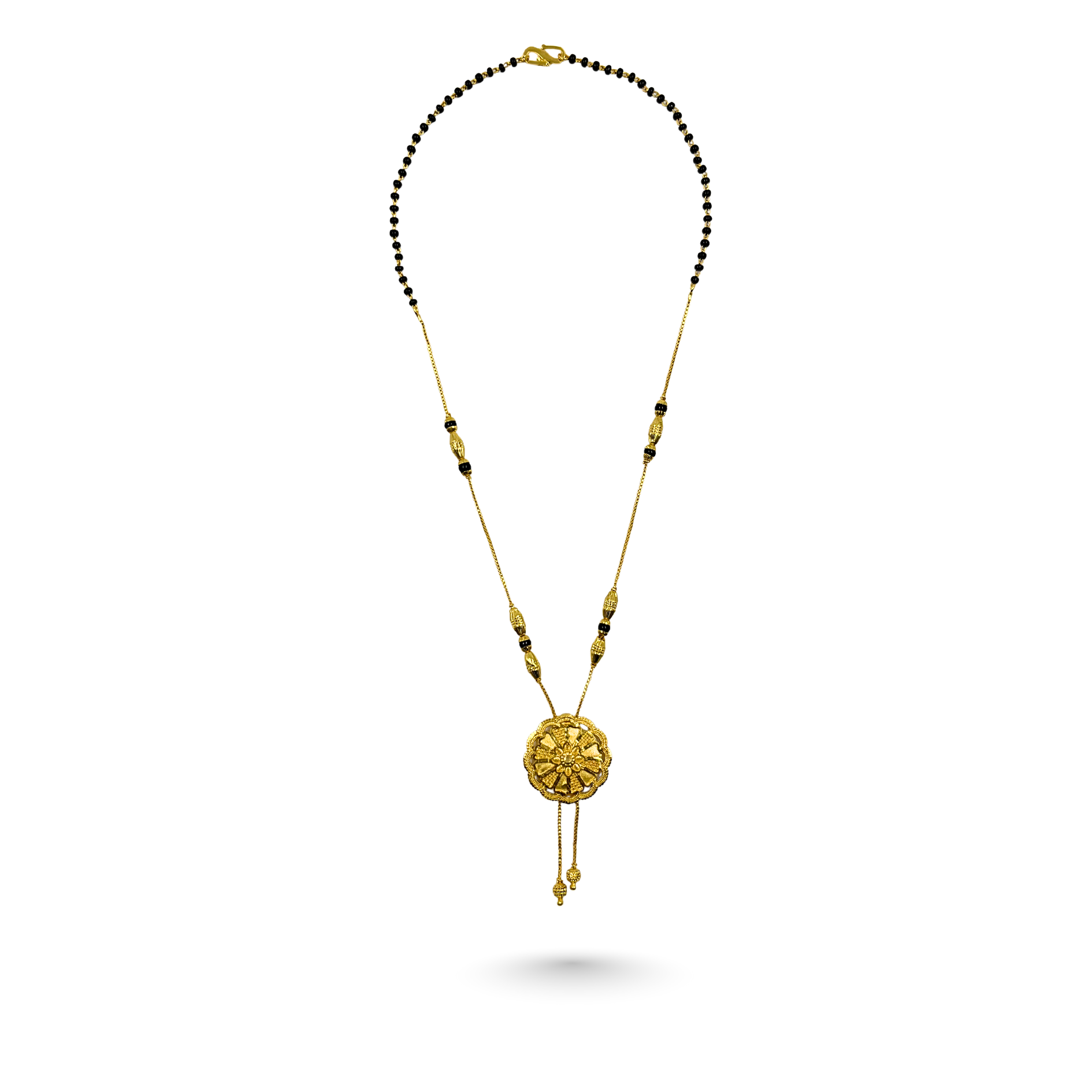 Golden Mandala 18 KT Thick Gold Plated Mangalsutra – Nira Kalyani