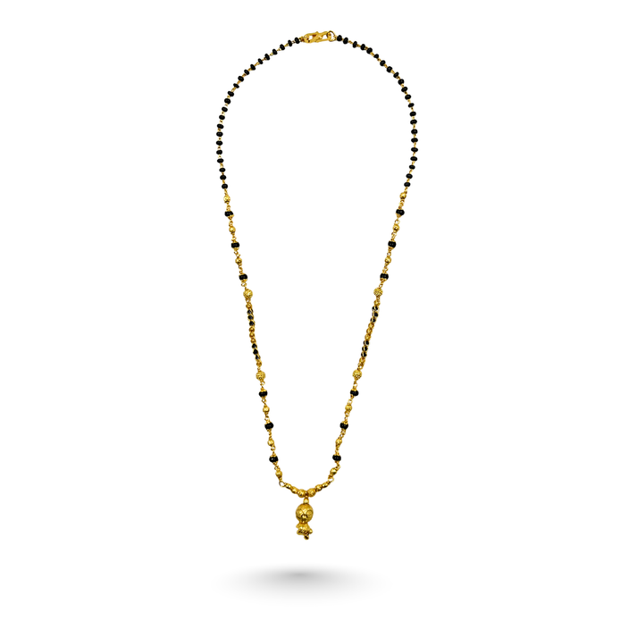Golden Serenity 18 KT Thick Gold Plated Mangalsutra – Nira Kalyani