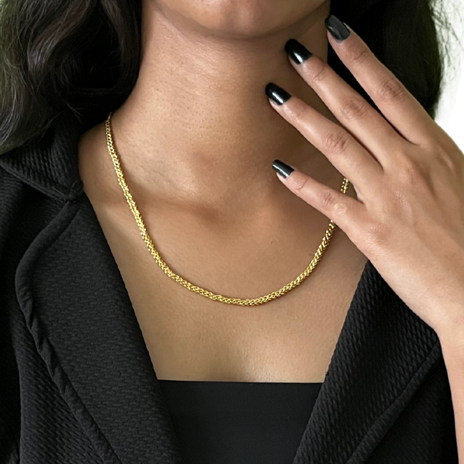 Imperial Weave Gold-Plated Wheat Chain – Nira Kalyani